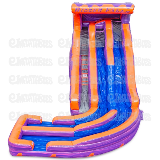 Water Slides 20 Hidden Falls Purple with Landing is an inflatable ...